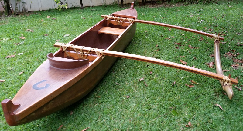Origami Canoe - Cutting And Bending The Outrigger Canoe Into Shape ...