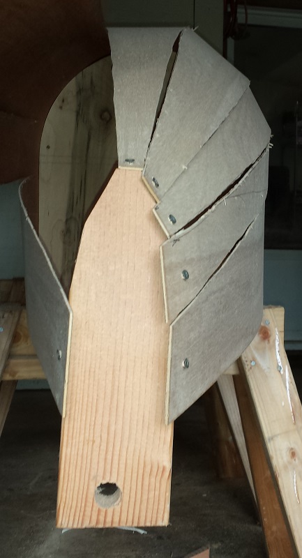 Origami Canoe - Cutting And Bending The Outrigger Canoe Into Shape ...